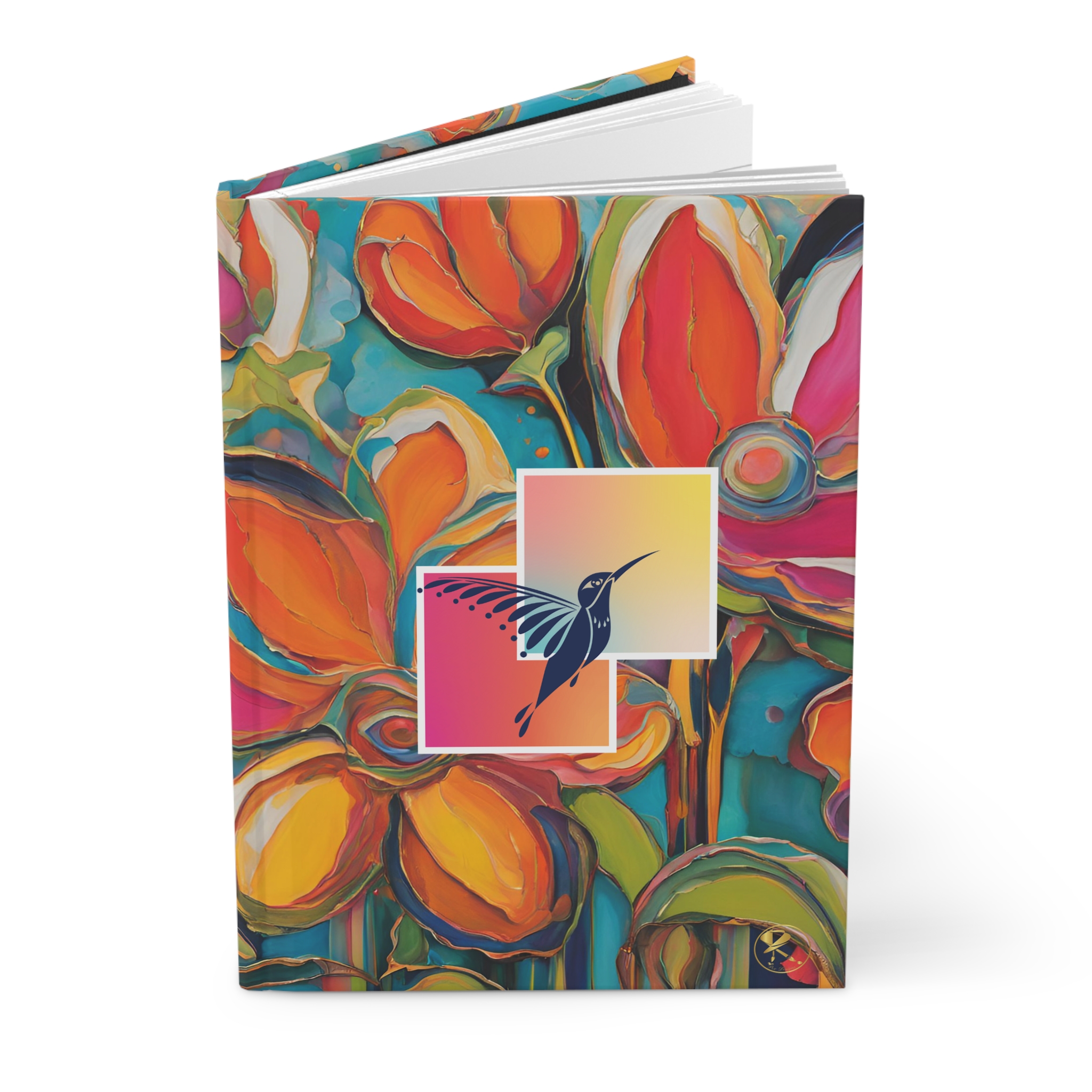 Vibrant Floral Hardcover Journal – Perfect for Nature Lovers – Art PRX ...